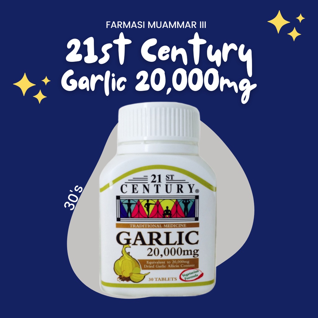 21st Century Garlic 20,000mg 30's | Shopee Malaysia