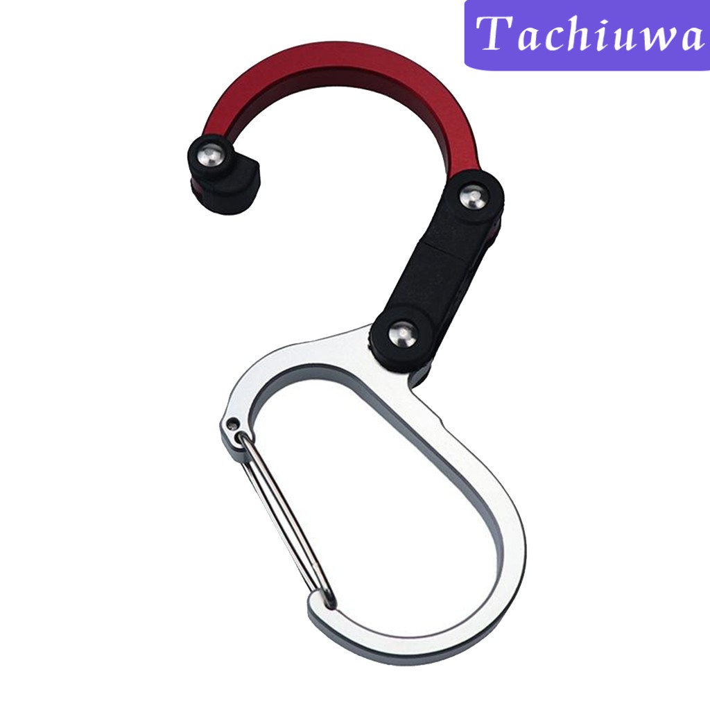 [tachiuwaMY] Strong Carabiner Clip with Hook Bag Backpack Bottle Hanger ...