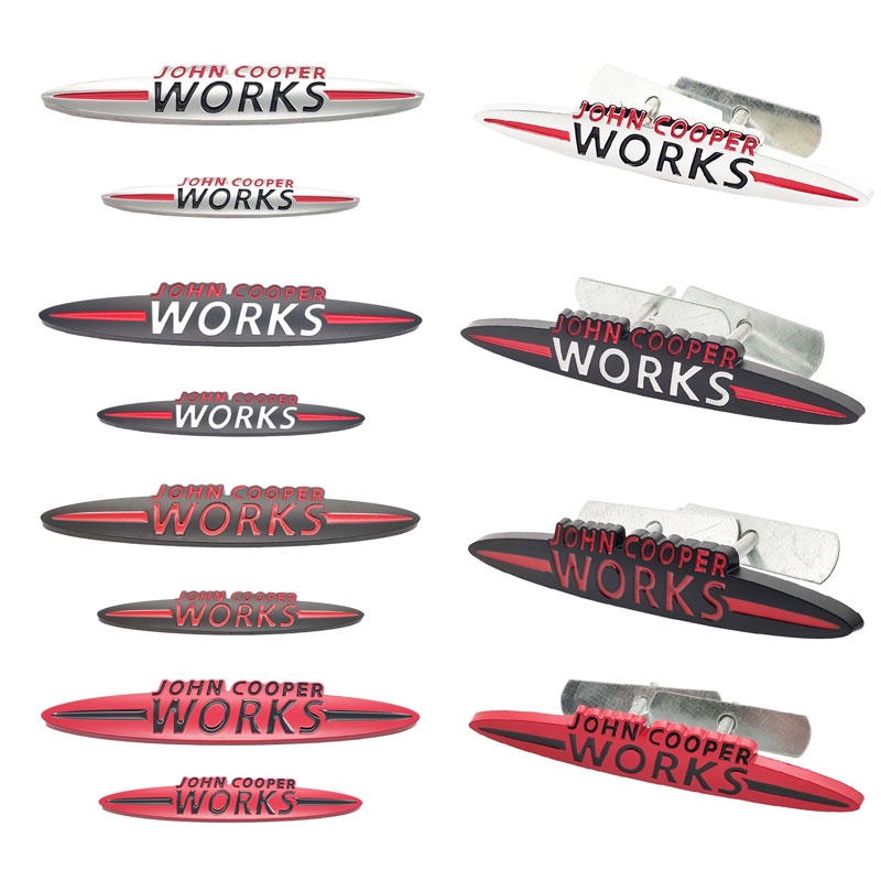 3D Decor Auto Sticker Car Front Grille Badge Emblem For Mini Cooper S ...