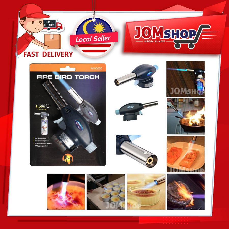 503C Flaming Gas Torch Gun Butane Burner Camping Welding Flame Gun ...