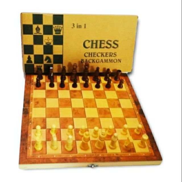 🔥Ready Stock🔥2 IN 1 Chess Wooden & Dam Set ( Size: M & L ) | Shopee ...