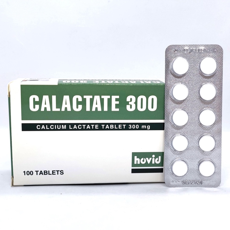 Hovid Calactate Calcium Lactate Tablet 300mg (10s/ 3 x 10s/ 100s ...