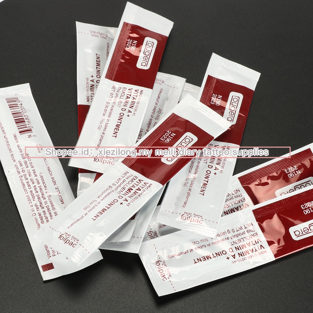 【Available】100Pcs Fougera Vitamin Ointment Tattoo Care Supplies Tattoo ...