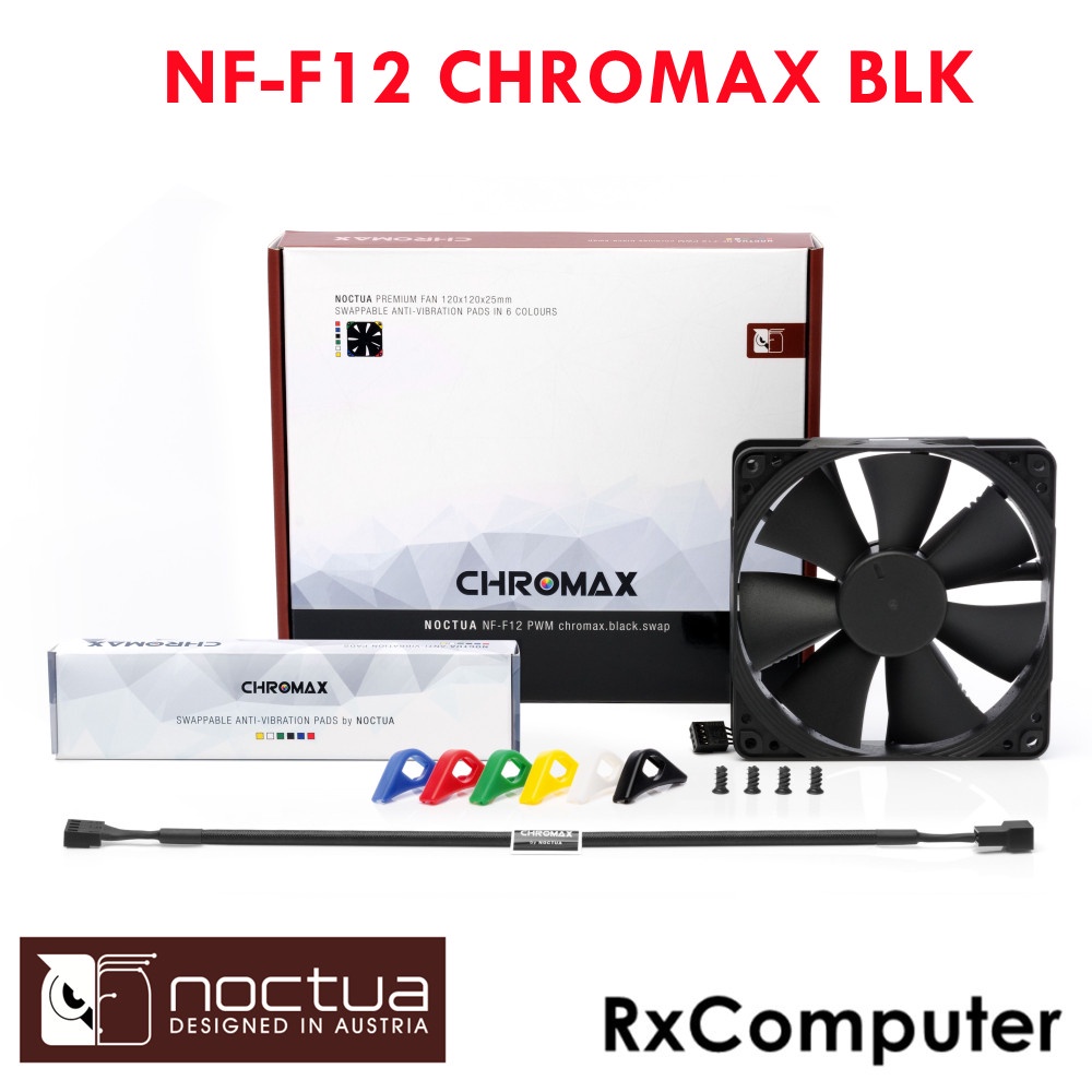 NOCTUA NF-F12 CHROMAX 12CM CASE COOLING FAN | Shopee Malaysia