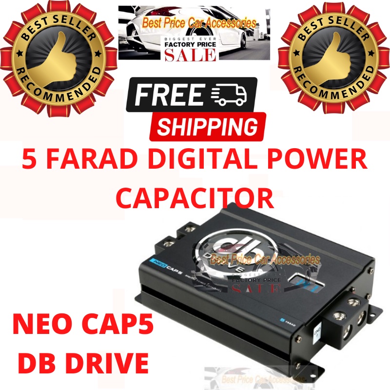 NEO CAP5 DB DRIVE 5 Farad Digital Power Capacitor | Shopee Malaysia