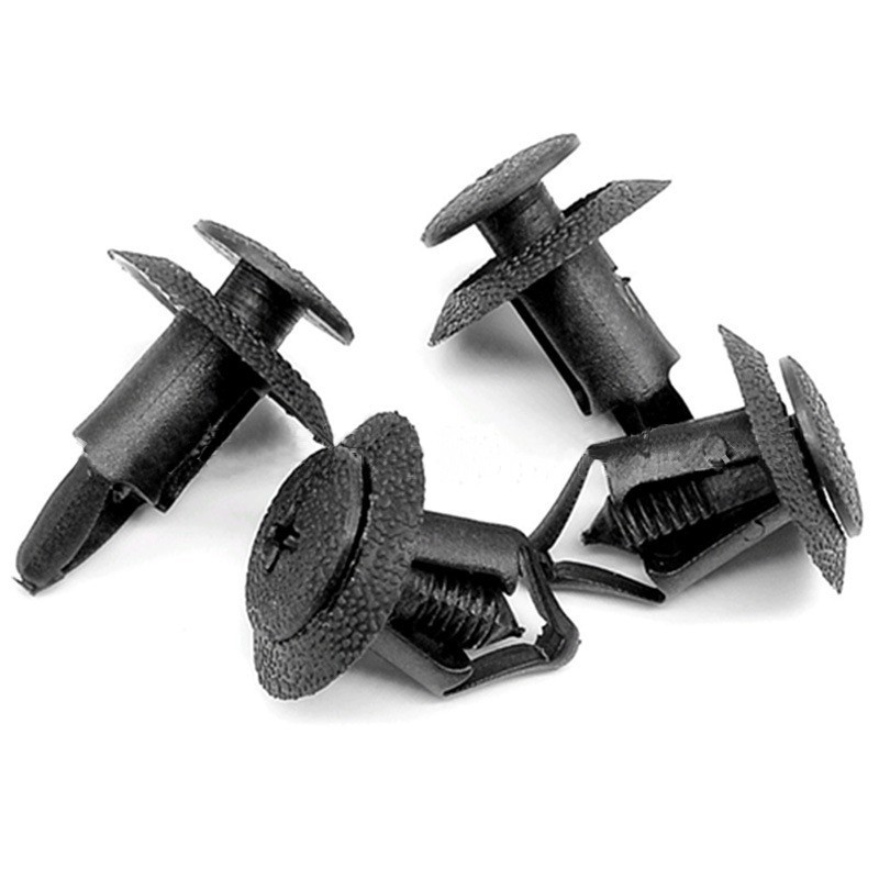 Collab 100Pcs/set Black Car Universal Auto Fasteners Clips Weatherstrip ...