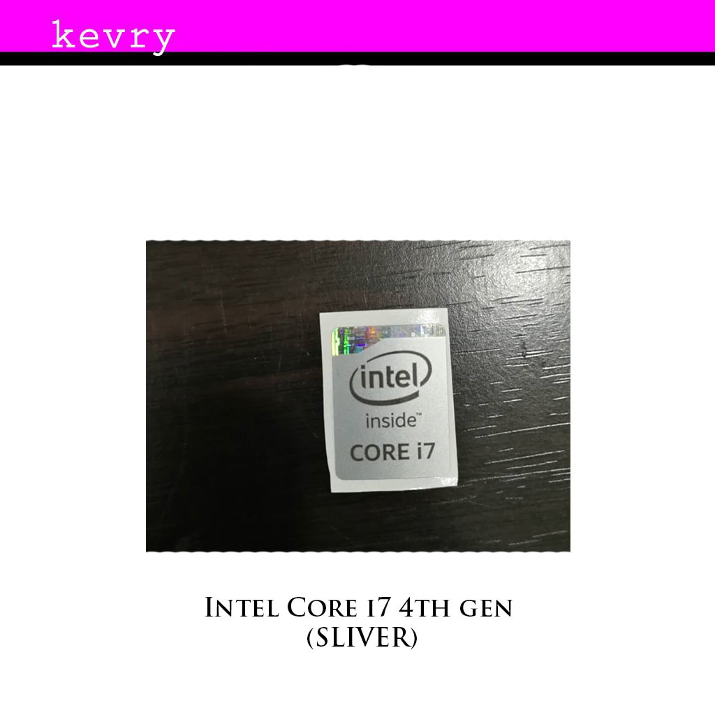 Intel i3 i5 i7 Sticker Core I9 I7 2nd Gen, 3rd Gen, 4rd Gen Sliver ...