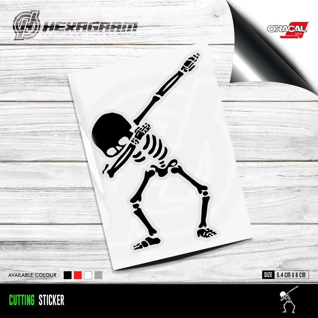 Cutting Sticker Dancing Skeleton | Dance Skull Sticker | Skeleton ...