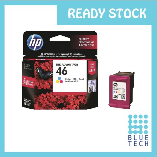 Genuine Original HP 46 Tri-color Original Ink Advantage Cartridge ...