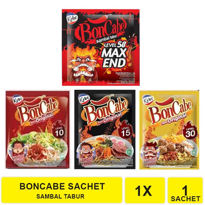 Boncabe SACHET / BON CABE SACHET SAMBAL TABUR / SAMBAL TABUR SACHET ...