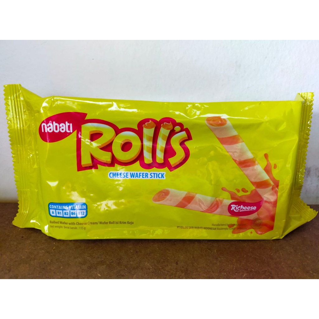 Nabati Roll's Cheese Wafer Stick - 115g | Shopee Malaysia