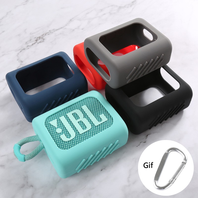 Silicone Case Protective Cover Speaker Case for JBL GO 3 Bluetooth ...