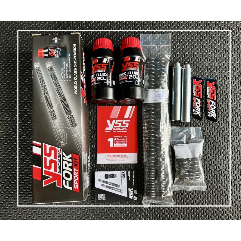 Yss FORK Sportkit Front Shock Load Kit Spring Loaded With Oil Forza300/350 X-max PCX Wave N-max ...