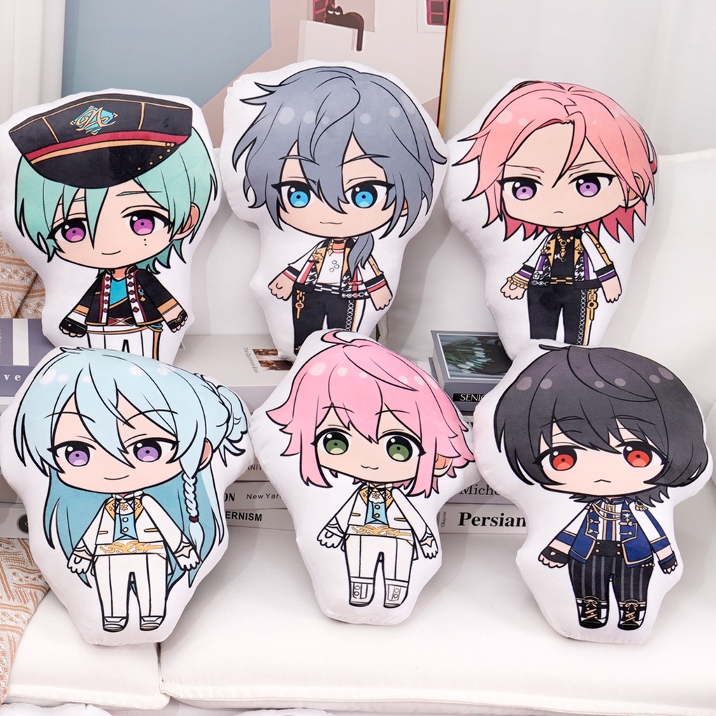 45cm Ensemble Stars Cartoons Anime Plush Toy Eichi Sakuma Rei Throw ...