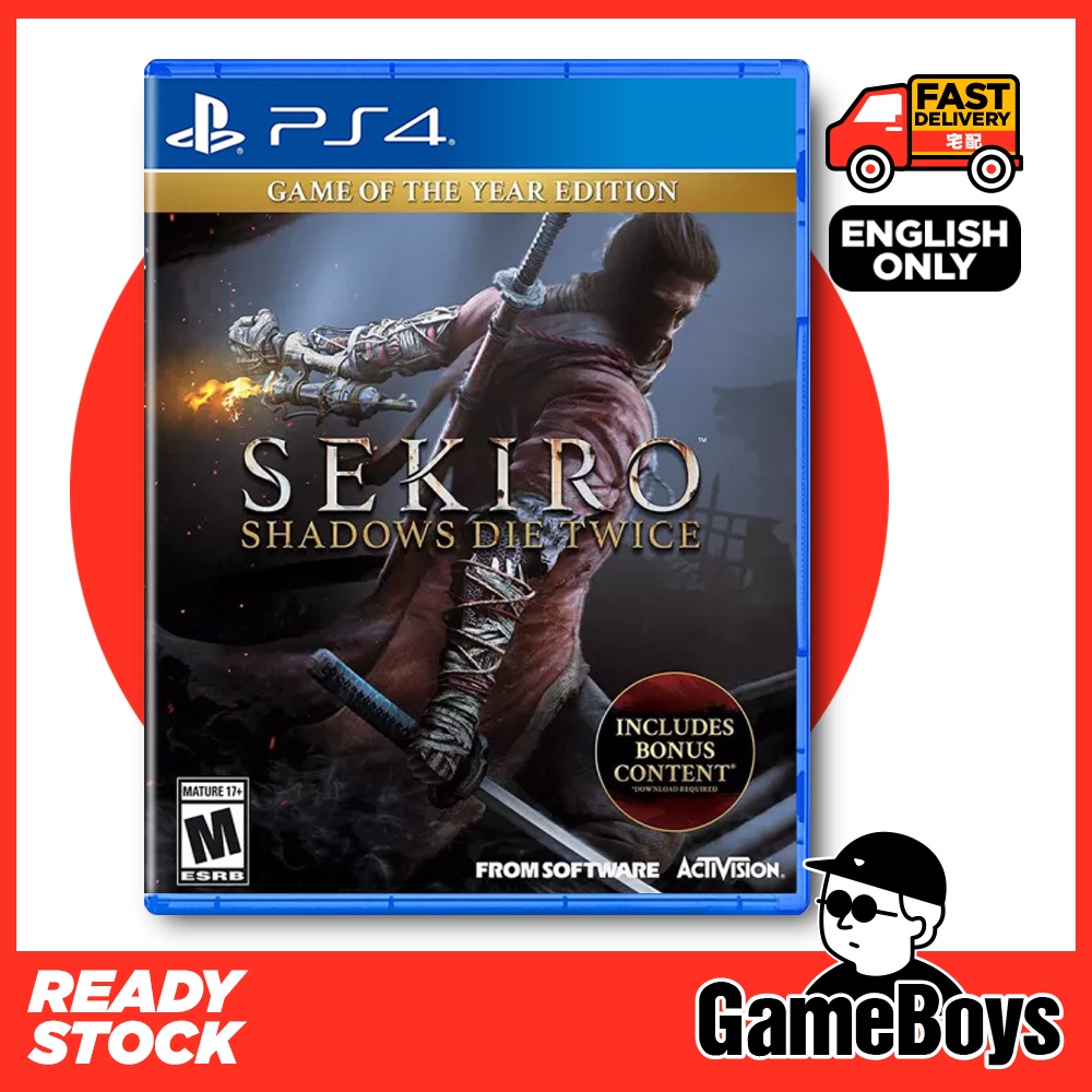 Ps4 Sekiro Shadows Die Twice Game of the Year Edition [English] | Shopee Malaysia