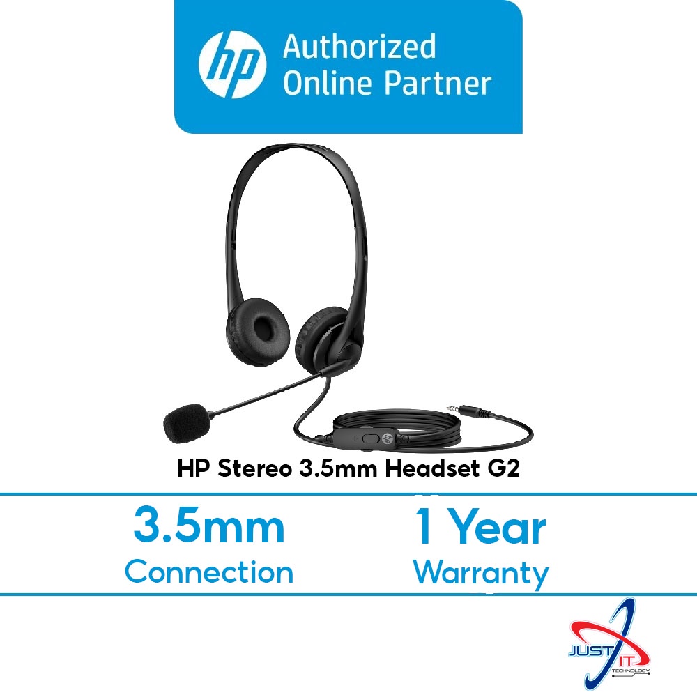 HP Stereo 3.5mm Headset G2 | Shopee Malaysia