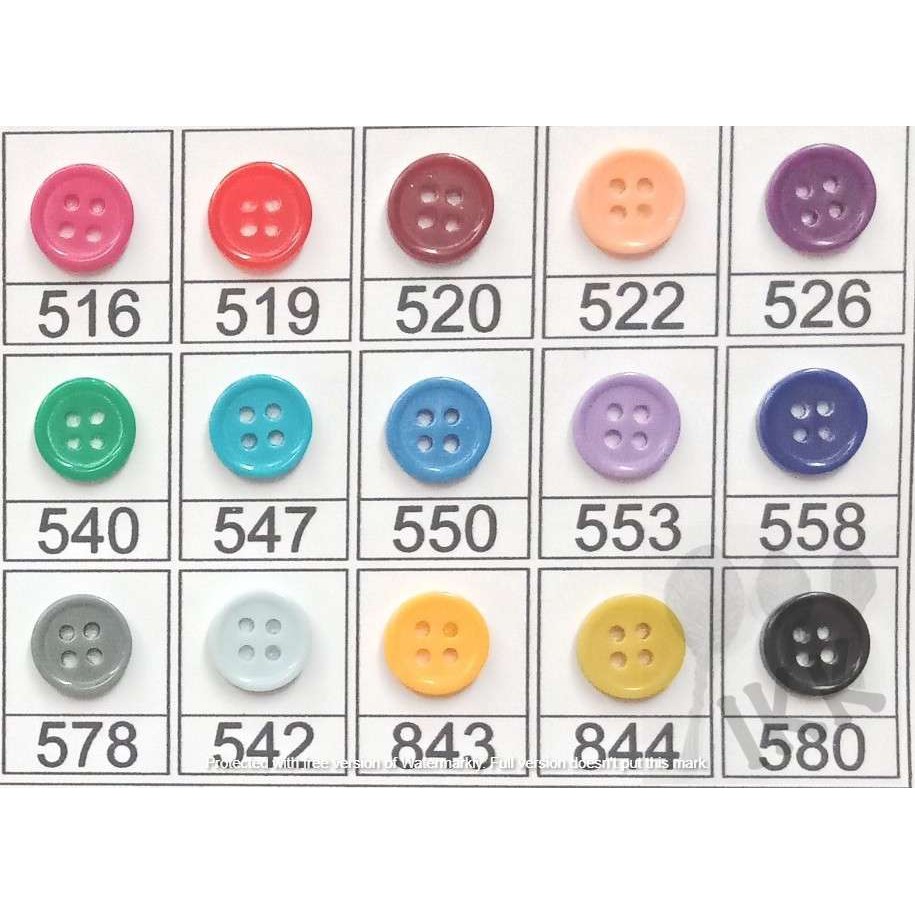 ( Butang -88 2-2 )18L 12 biji butang bulat kemeja 4 lubang | Shopee ...