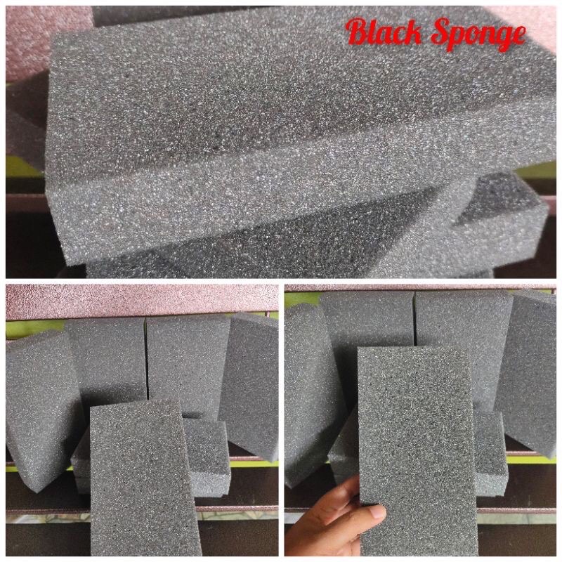 [Ready Stock] Black Sponge span hitam multipurpose sponge span | Shopee ...