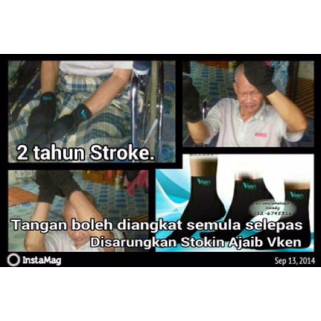 ORIGINAL STOKIN VKEN UNTUK KENCING MANIS, STROKE, KEBAS KAKI, ASMA DLL ...