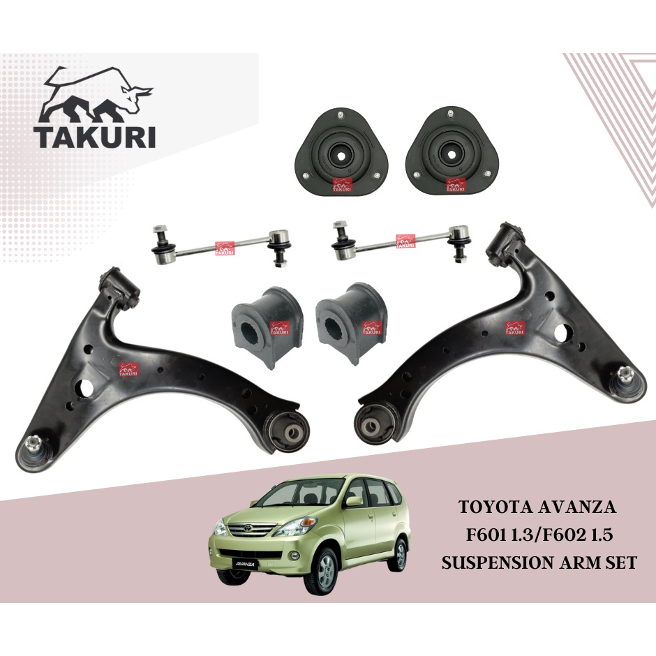 Takuri Suspension Arm Combo Toyota Avanza 1.3 1.5 f601 f602 F652 F651 ...
