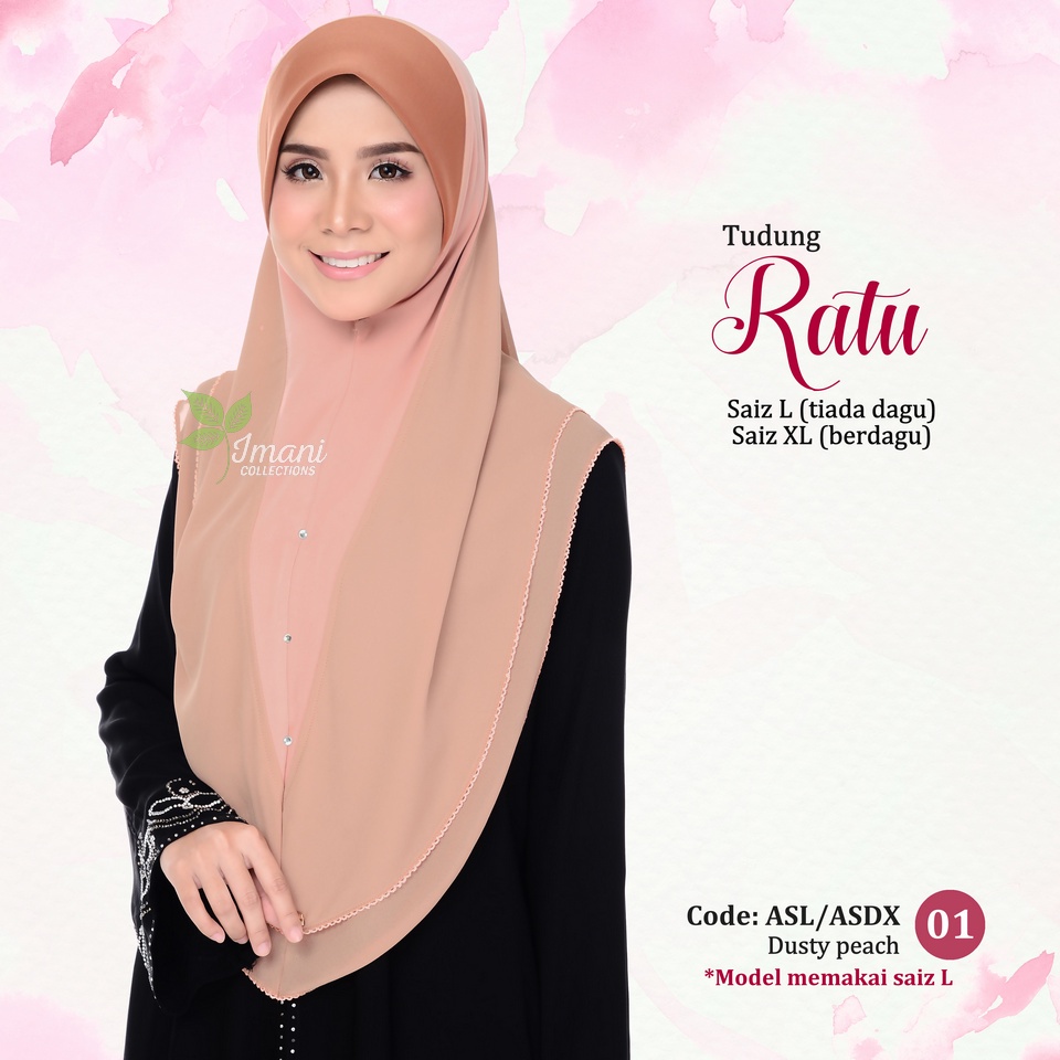 Tudung Ratu L (tiada dagu) & XL (berdagu) | Shopee Malaysia