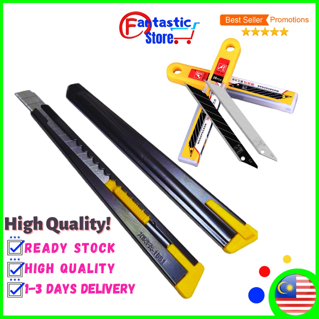Utility Knife Cutter Knife blade Mata Pisau Pemotong Stationery Quality ...