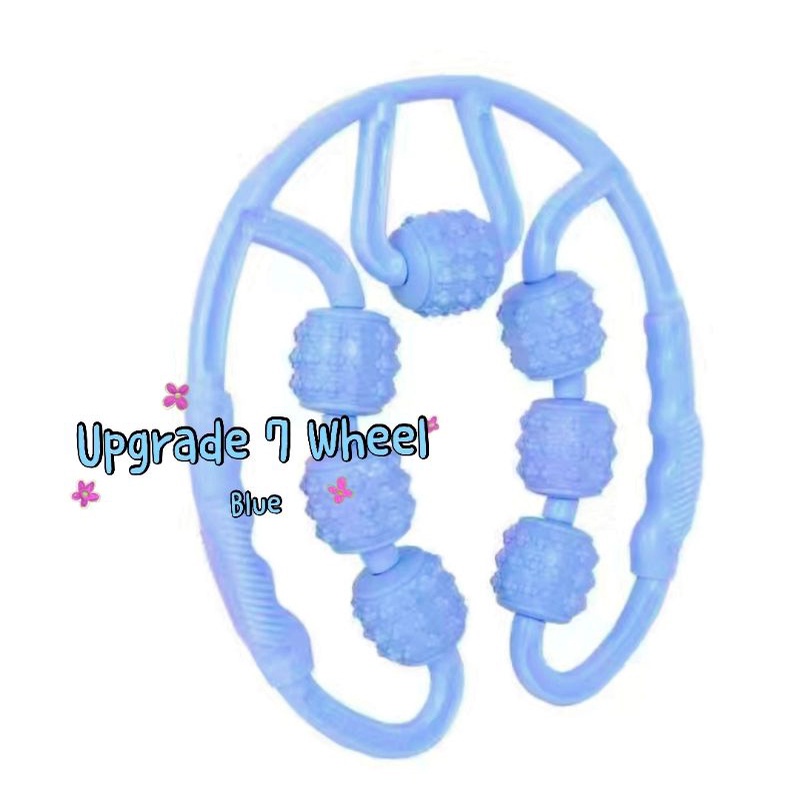 🇲🇾🇲🇾 upgrade Version 9 wheel Foam Shaft Roller Muscle Relaxer Hand ...