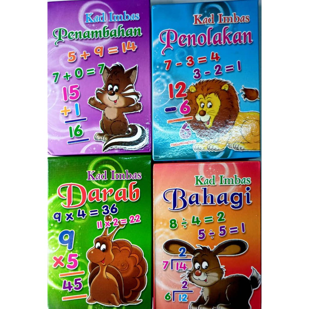 Flash card count mathematics kids kad imbas bijak kira buku aktiviti ...