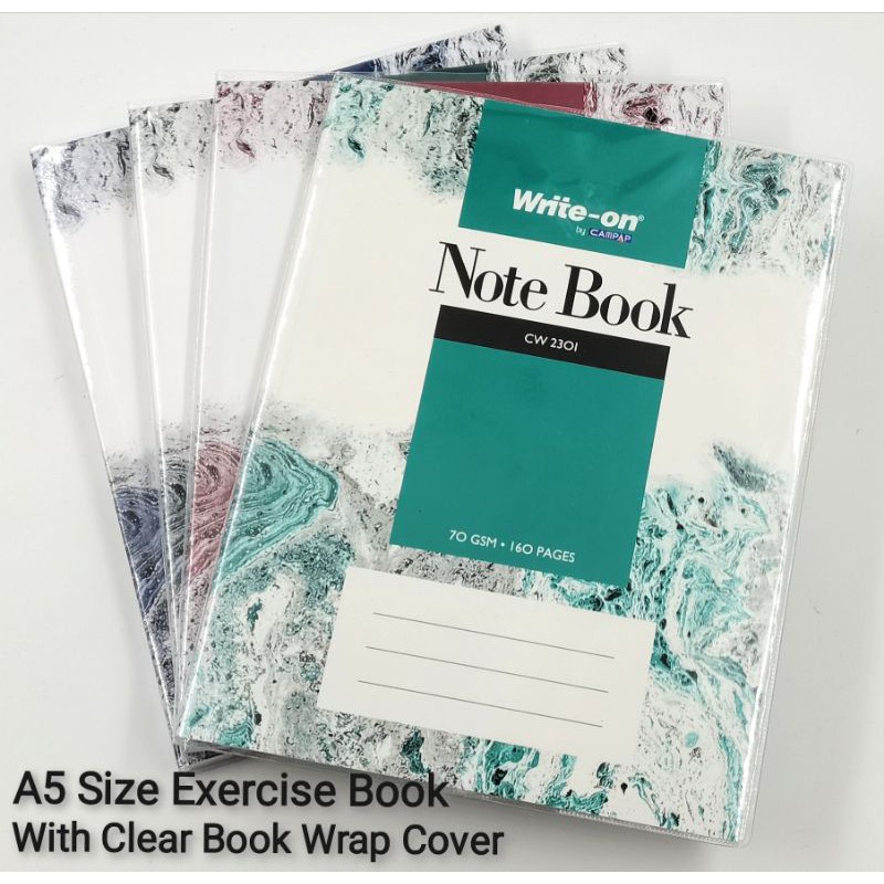 CAMPAP Write-On F5 PVC Cover Exercise Book 70gsm CW2301/CW2302/CW2303 ...