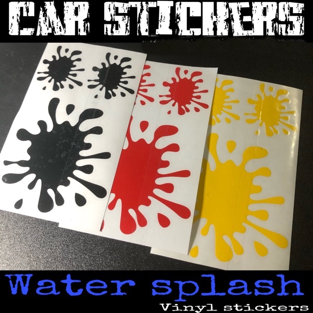 3 IN 1 Water Splash Car Sticker Outdoor | Shopee Malaysia