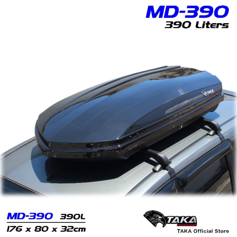 Roof Box TAKA ME 390 Ultra Slim Design Storage Carrier Roofbox | Shopee ...