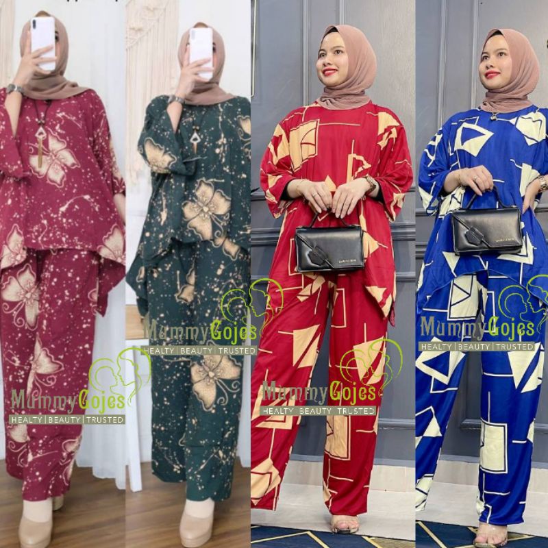 Set Baju 🔥 dada 50 inci ️ Set Delisha ️ Set Baju Velent / Set Rama-Rama ...