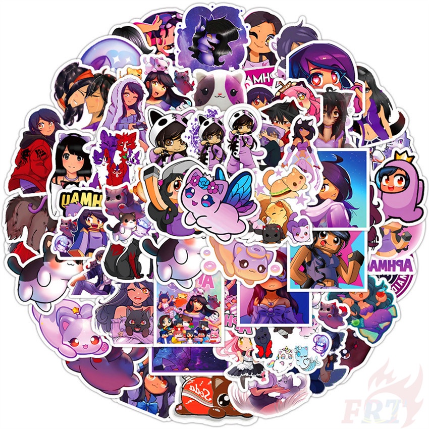 60Pcs/Set Aphmau Series 02 Stickers DIY Fashion Luggage Laptop ...