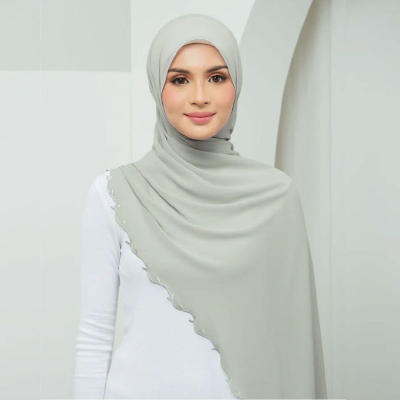 Sulam (Shawl Chiffon by Tudung Ruffle) | Shopee Malaysia