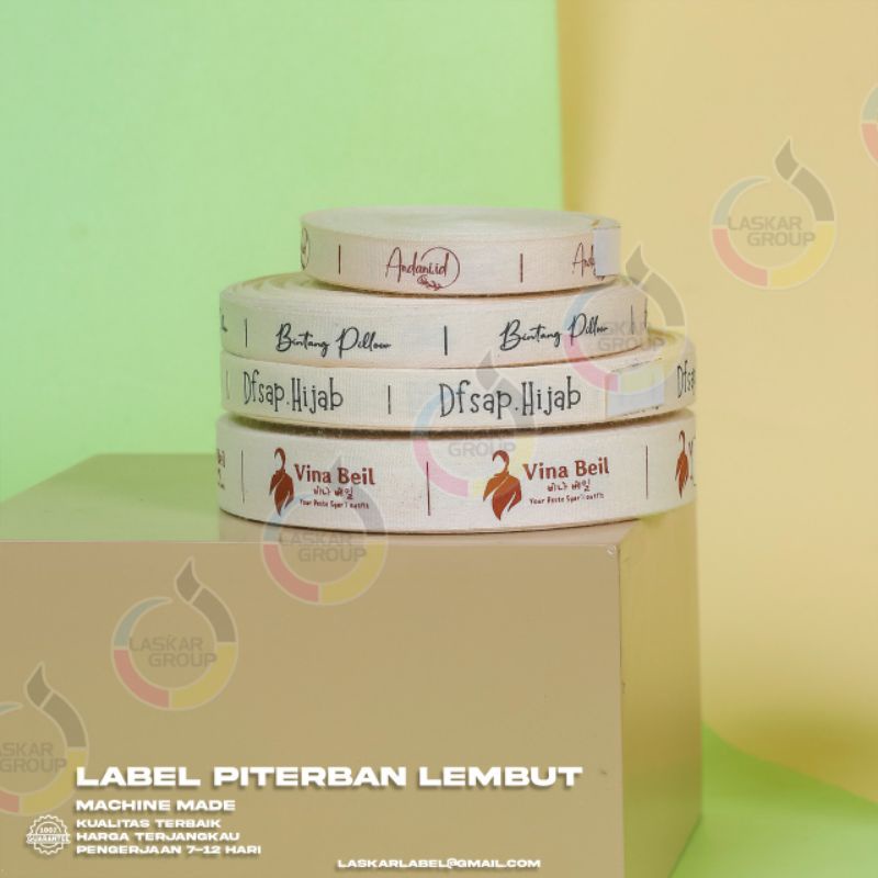 KATUN 1.3cm imported piterban / clothing labels / hijab labels / mask ...