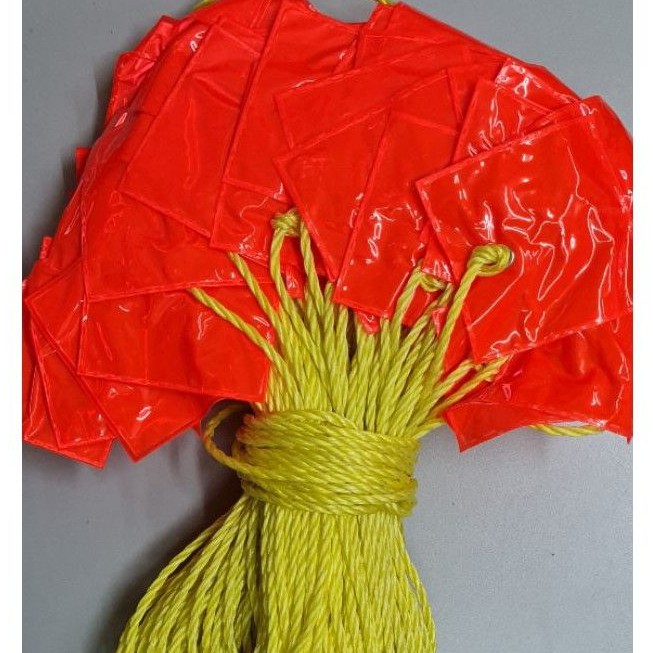 DELINEATOR STRING GLOSSY REFLECTOR FLUORESCENT ORANGE - 50METER/BUNDLE ...