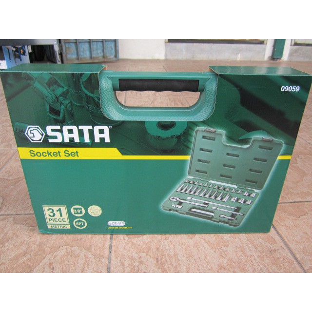 Sata Tools 31pc 3/8"Dr. 6PT Socket Set (Metric) | Shopee Malaysia