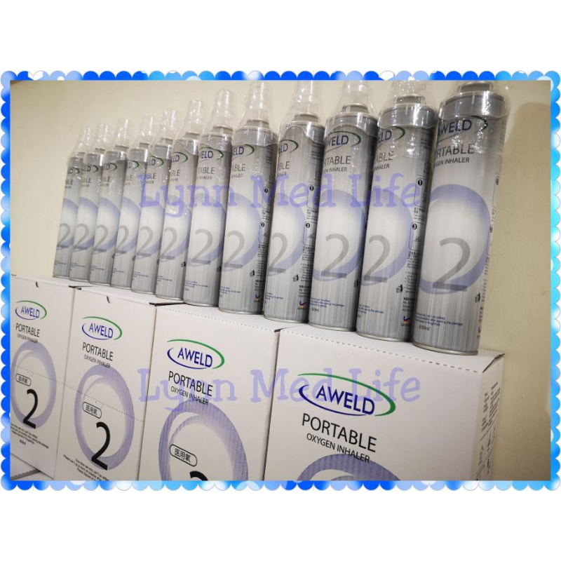 CLEAR STOK MURAH Oxygen Inhaler 3 BOTTLES Emergency Aweld (Exp Aug 23 ...
