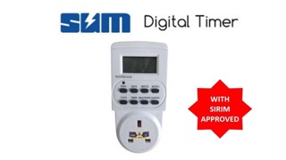 🔥Hot Item【Special Promotion 】ORIGINAL SUM 24 Hours DIGITAL 3PIN PLUG IN TIMER / ANALOG TIMER ...