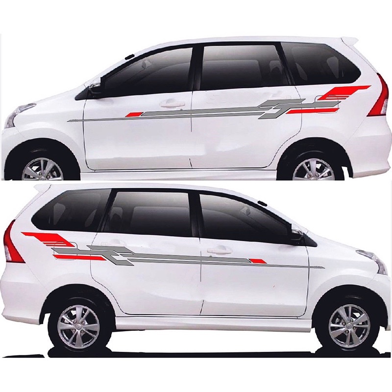 (Ready Stock) S363# 2pc Universal Car Side Body Vinyl Decal Stripe ...
