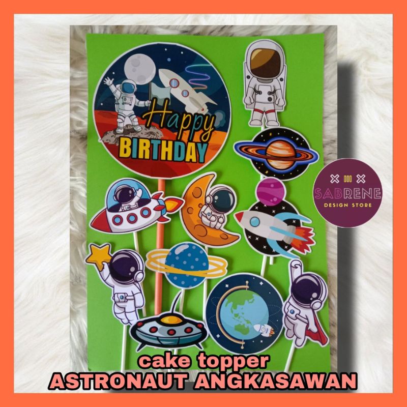 Cake Topper ASTRONAUT ANGKASAWAN Ready Stock | Shopee Malaysia