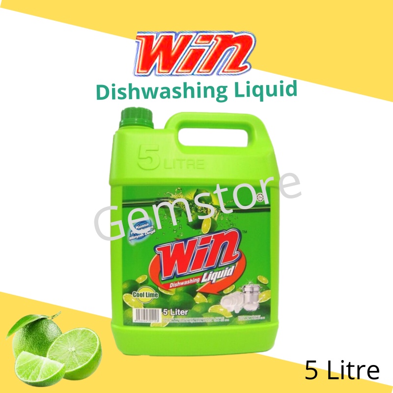WIN Dishwashing Liquid 5L / WIN Cecair Pencuci Pinggan 5L / WIN 洗碗液5公升 ...