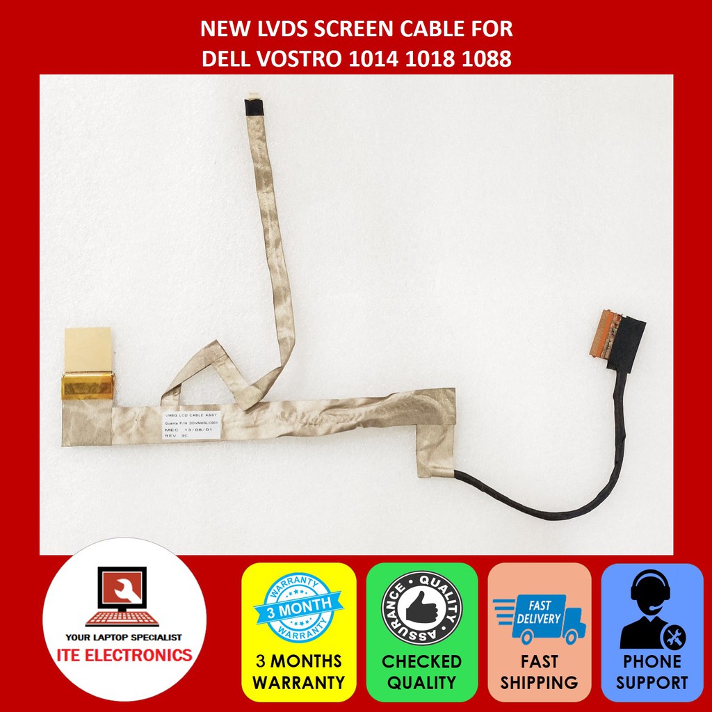 DELL VOSTRO 1014 1018 1088 LVDS SCREEN CABLE (NEW) | Shopee Malaysia