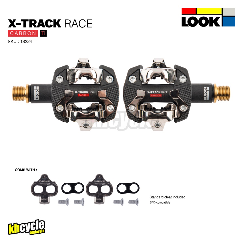 LOOK X-TRACK PEDAL (MOUNTAIN BIKE / GRAVEL BIKE PEDAL , MTB CLIPLESS ...
