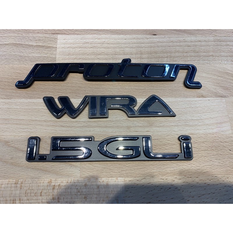 Proton Logo Emblem Wira Satria Putra Old UK Yellow / Blue Wira Diamond ...