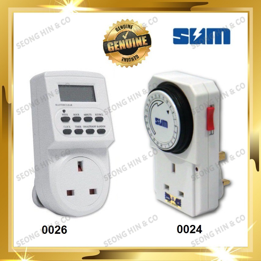 Sum 24hrs 13a 3 Pin Analogue Programmable Timer 0024 Digital Plug In Timer 0026 With Sirim