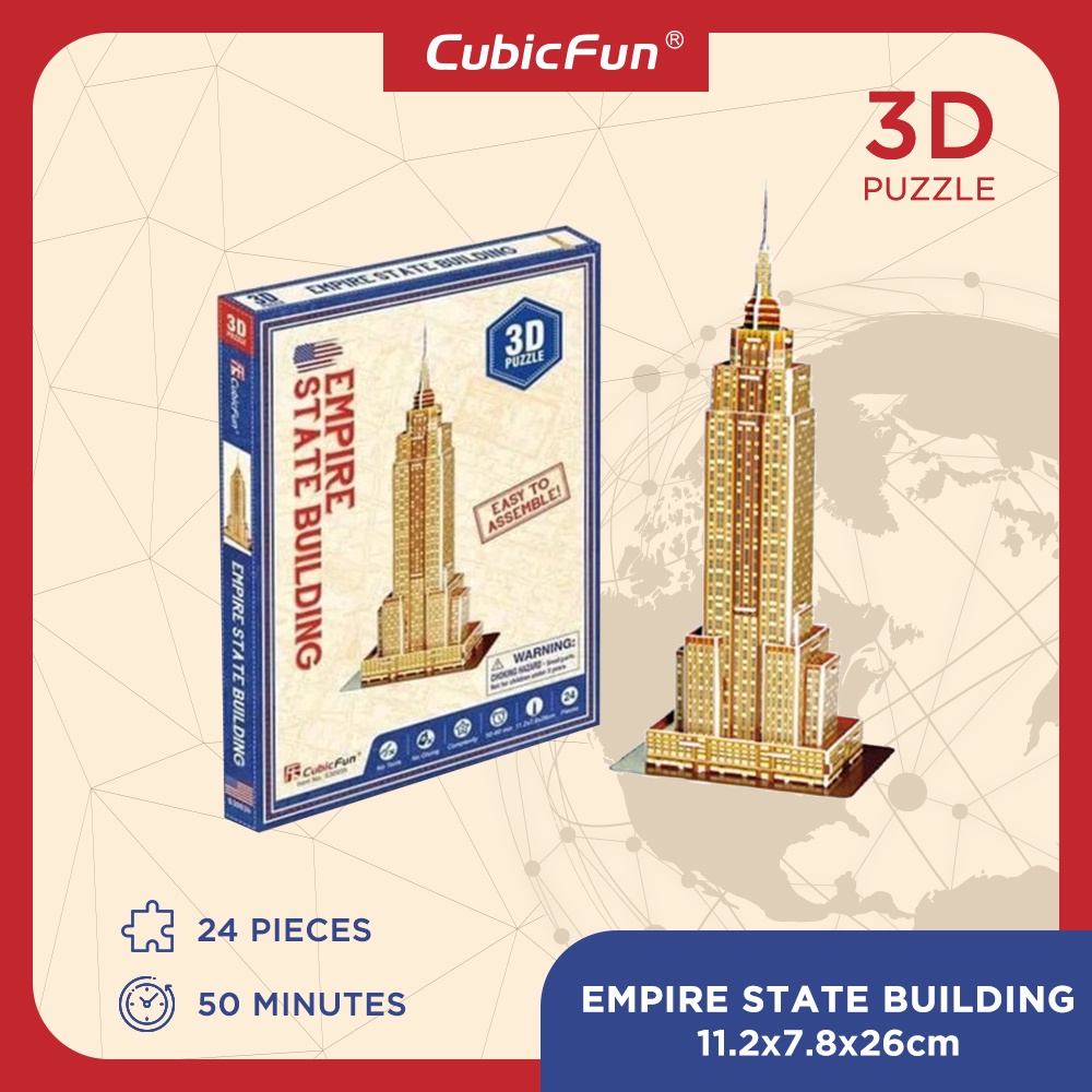Cubicfun Empire State Building Mini Empire State Building S3003h - 3D ...