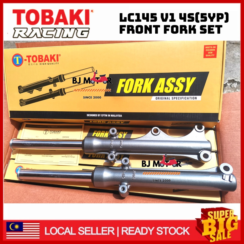 YAMAHA LC135 / Y15 / Y16 (4S/5S) V1/V2/V3/V4/V5/V6/V7/ V8 FI TOBAKI LC Fork Set 55D / 55C / 5YP ...
