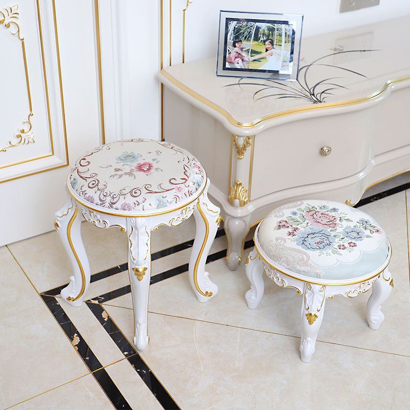 European Style Modern Stool Bedroom Furniture Make Up Stool | Shopee ...