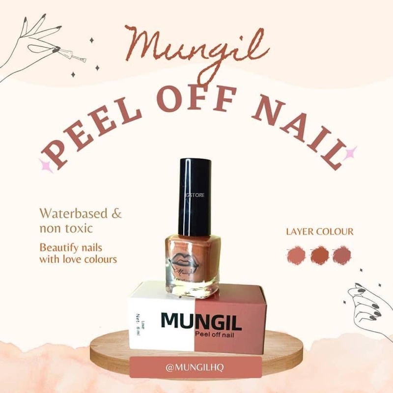 MUNGIL PEEL OFF NAIL READY STOCK 5 COLOUR OF PEEL ORIGINAL HQ | Shopee ...
